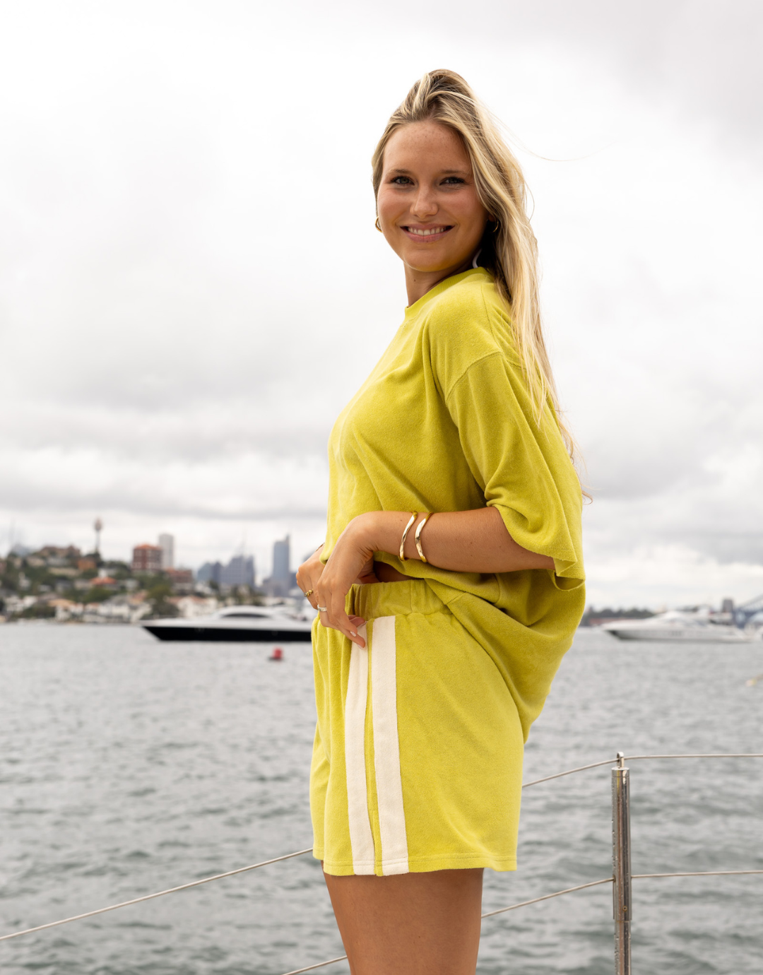 The Maya Mini Skirt Terry / Lime – Luna Lane